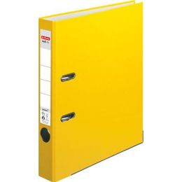 Herlitz Ordner maX.file protect, DIN A4, R&uuml;ckenbreite 50 mm, gelb