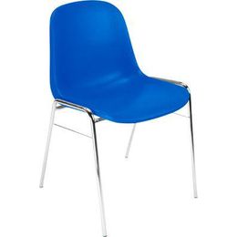 Nowy Styl Formschalenstuhl Beta, stapelbar, desinfektionsmittelbest&auml;ndig, Sitzh&ouml;he 460 mm, blau
