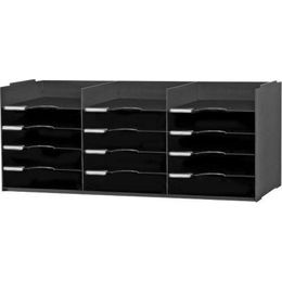 PAPERFLOW Sortierstation, DIN A4+, Polystyrol, schwarz