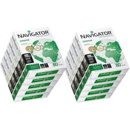 Kopierpapier NAVIGATOR Universal, DIN A4, 80 g/m&sup2;, hochwei&szlig;, 5000 Blatt