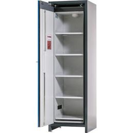 ASECOS Akku-Lagerschrank ION-CORE-90 CS 600, 5 Fachb&ouml;den gelocht + 1 Bodenauffangwanne, B 599 x T 615 x H 1953 mm