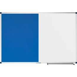 Kombiboard Legamaster UNITE, Pinboard & Whiteboard, B 900 x T 12,6 x H 600 mm, Markerablage, lackierter Stahl & Filz, wei&szlig; & blau