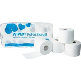 WIPEX Toilettenpapier PoFessional, 250 Blatt pro Rolle, 3-lagig, 72 Rollen