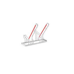 Anlehnparker WSM, 1-seitig, f&uuml;r Reifen bis B 55 mm, B 1000 x T 550 x H 854 mm, Stahl verzinkt, 2 Einstellpl&auml;tze