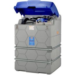 Tankanlage CEMO CUBE Outdoor Basic f&uuml;r AdBlue&reg;, 6 m Schlauch, Winterpaket, B 1200 x T 1150 x H 1800 mm, 1500 l Volumen