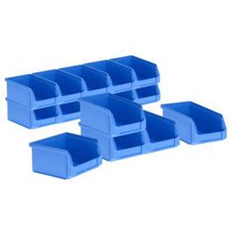 Sch&auml;fer Shop Sichtlagerk&auml;sten SSI Sch&auml;fer Serie PROFI LF 211, Polypropylen, Volumen 0,9 l, bis zu 5 kg, blau, 15 St&uuml;ck