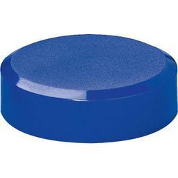 Rundmagnete Maul, Kunststoff & Metall, Feinstruktur, Haftkraft 600 g, &oslash; 29 x 11 mm, blau, 20 St&uuml;ck