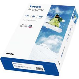Kopierpapier tecno superior, DIN A4, 120 g/m&sup2;, hochwei&szlig;, 1250 Blatt