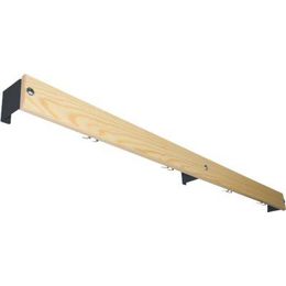 Hakenleiste f&uuml;r Umkleidebank-System, 1500 mm lang, Holz, anthrazit