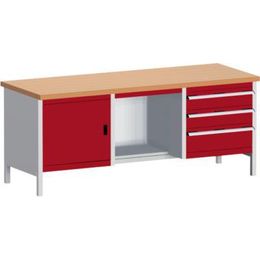 Bott Kastenwerkbank 2078-2.8, purpurrot
