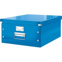 Leitz&reg; Ablage- und Transportbox Serie Click + Store, gro&szlig;, f&uuml;r DIN A3, blau