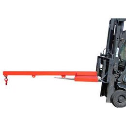 Bauer Lastarm f&uuml;r Gabelstapler, 2400-5,0, rot RAL 3000