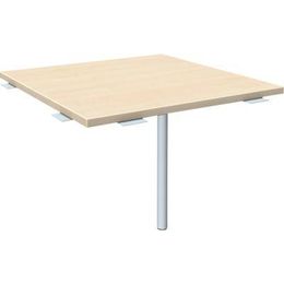 Verkettungsplatte ALICANTE, Volleck, B 800 x T 800 mm, mit St&uuml;tzfu&szlig;, h&ouml;henverstellbar,