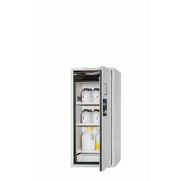 Sicherheitsschrank Typ 90 ASECOS S-PEGASUS-90, Fl&uuml;gelt&uuml;r mit Schlie&szlig;-Automatik, Anschlag rechts, Front Lichtgrau, B 596 x T 616 x H 1298 mm