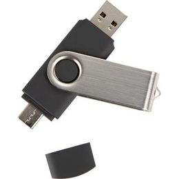 USB-Stick C5, mit 1 x USB 3.0 & 1 x USB Typ-C, bis zu 4,8 GB/s, duplexf&auml;hig, Speicherkapazit&auml;t 64 GB, schwarz