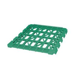 Etagenboden, Kunststoff, f&uuml;r 3-seitige Rollbox, gr&uuml;n