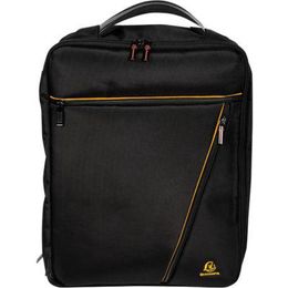 Laptoptasche Exacompta Dual Exacitve, f&uuml;r Laptops bis 15,6", Dokumente bis DIN A4, B 320 x T 110 x H 490 mm, Polyester, schwarz