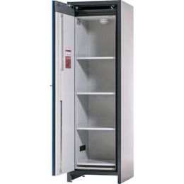 ASECOS Akku-Lagerschrank ION-CORE-90 CS 600, 4 Fachb&ouml;den gelocht + 1 Bodenauffangwanne, B 599 x T 615 x H 1953 mm