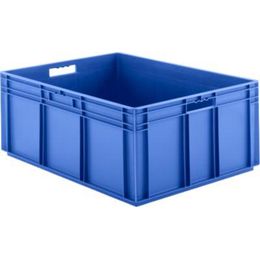 Sch&auml;fer Shop Euro Box Serie EF 8320, aus PP, Inhalt 122 L, geschlossene W&auml;nde, blau, Durchfassgriff