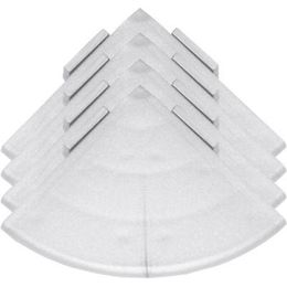 Ecken f&uuml;r Bodenrost Yoga Rost&reg;, silber, 4 St&uuml;ck