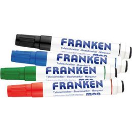 Franken Kombimarker Magwrite Z1703, 4 St&uuml;ck, farblich sortiert, magnetisch, inkl. Schwamm