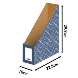 Stehsammler BANKERS BOX&reg; D&eacute;cor, FSC&reg;-zertifizierter Karton, L 237 x B 106 x H 303 mm, f&uuml;r DIN A4 Formate, schiefergrau, 5 St&uuml;ck