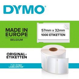 Dymo LabelWriter Mehrzweck-Etiketten, abl&ouml;sbar, 57 x 32 mm, 1 x 1000 St&uuml;ck, wei&szlig;