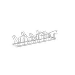 B&uuml;gelparker WSM, 2-seitig, f&uuml;r Reifen bis B 55 mm, B 1750 x T 3200 x H 415 mm, Stahl feuerverzinkt, 10 Einstellpl&auml;tze, montiert
