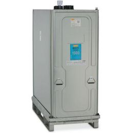CEMO Schmierstofftank Multi-Tank, f&uuml;r Frisch- & Gebraucht&ouml;l, inkl. verzinkter Auffangwanne, HDPE, 1500 l Kapazit&auml;t