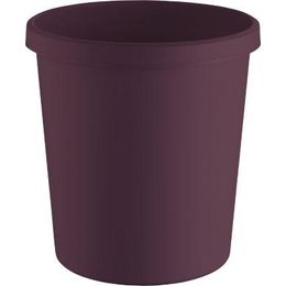 Papierkorb Helit The Green German, Volumen 18 l, umlaufender Griffrand, Recyclingkunststoff, &Oslash; 315 x H 331 mm, rot