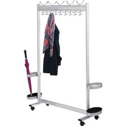 Kerkmann Garderobe multiline, B 1000, 10 Hut-/36 Mantelhaken