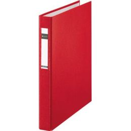 Leitz&reg; Ringbuch, DIN A4, 2-Ring-Mechanik, R&uuml;ckenbreite 40 mm, rot