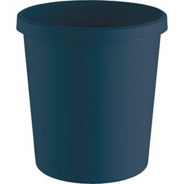 Papierkorb Helit The Green German, Volumen 18 l, umlaufender Griffrand, Recyclingkunststoff, &Oslash; 315 x H 331 mm, blau