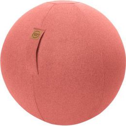 Sitzball FELT, Filzimitat 100% Polyester, waschbar, rei&szlig;fest, Trageschlaufe, lachs