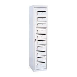 Postverteilerschrank, H&ouml;he 1800 mm, lichtgrau RAL 7035