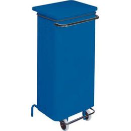 Abfallbeh&auml;lter Conticolor, mit Pedal, Inhalt 110 Liter, blau