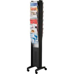PAPERFLOW Prospektst&auml;nder EPI, 16 F&auml;cher, schwarz