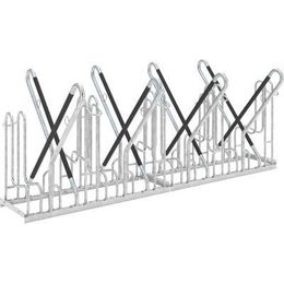 Anlehnparker WSM 4718 XBF, 2-seitig, f&uuml;r Reifen bis 64mm, 8 Stellpl&auml;tze, B 2160 x T 1270 x H 845 mm