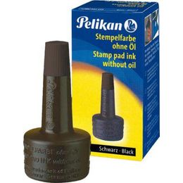 Pelikan Stempelfarbe, Verstreichflasche, 28 ml, ohne Öl, schwarz