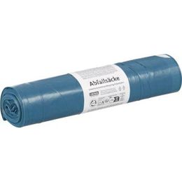 Deiss Abfalls&auml;cke, 120 l, mit Zugband, St&auml;rke 35 &mu;, Recycling-LDPE, blau, 10 St&uuml;ck