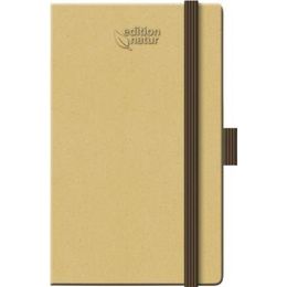 Buchkalender Korsch Edition Natur 2026, A5, 144 Seiten, 12 Monats-Kalendarium für D/GB, B 130 x H 210 mm, Naturpapier/Naturkarton, braun