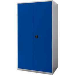 Sch&auml;fer Shop Sch&auml;fer Shop Genius Schwerlastschrank FS, Stahlblech, B 1055 x T 620 x H 1950 mm, 5 OH, wei&szlig;alu/enzianblau, bis 1000 kg