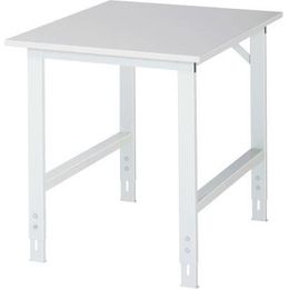 Rau Arbeitstisch, Melamin-Platte, B 750 x T 1000 x H 760-1080 mm