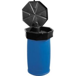 Fasstrichter, Polyethylen, schwarz, &Oslash; 690 x H 190 mm, F&uuml;llvolumen 22 l, mit Deckel