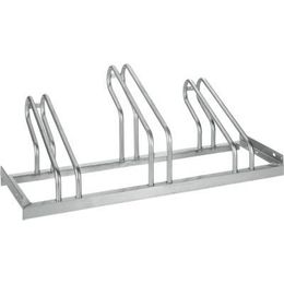B&uuml;gelparker, 1-seitig, f&uuml;r Reifen bis B 55 mm, B 1050 x T 540 x H 500 mm, Stahl feuerverzinkt, 3 Einstellpl&auml;tze, montiert