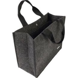 Laptoptasche Sigel Desk Sharing Bag Basic M, f&uuml;r Laptops bis 15,4&Prime;, 2 gro&szlig;e F&auml;cher/2 Seitenf&auml;cher, Tragegriffe, Schultergurt, Kunstfilz, dunkelgrau