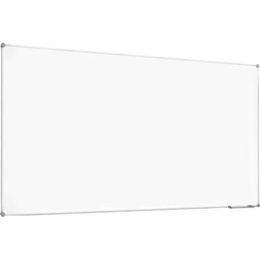 Whiteboard 2000 Maulpro, wei&szlig; kunststoffbeschichtet, Rahmen platingrau, 1200 x 2400 mm