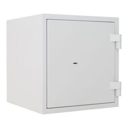 Rottner feuersicherer Wertschutzschrank Fire Safe 40, 33 l, S2, Feuerschutz bis 30 min, Doppelbartschloss, Stahl, lichtgrau