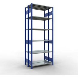 SCHULTE LAGERTECHNIK - Stecks.Doppelgrundregal Typ 150 - 2500x1000x2x300 mm 2x6 B&ouml;den