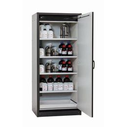 Sicherheitsschrank Typ 30 ASECOS Q-CLASSIC-30, Fl&uuml;gelt&uuml;r, Anschlag rechts, Front Reinwei&szlig;, B 864 x T 620 x H 1947 mm
